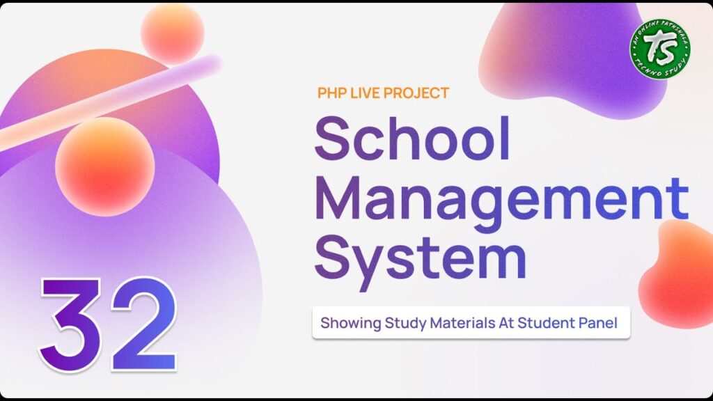 Basic School Management System Web Project Based On PHP